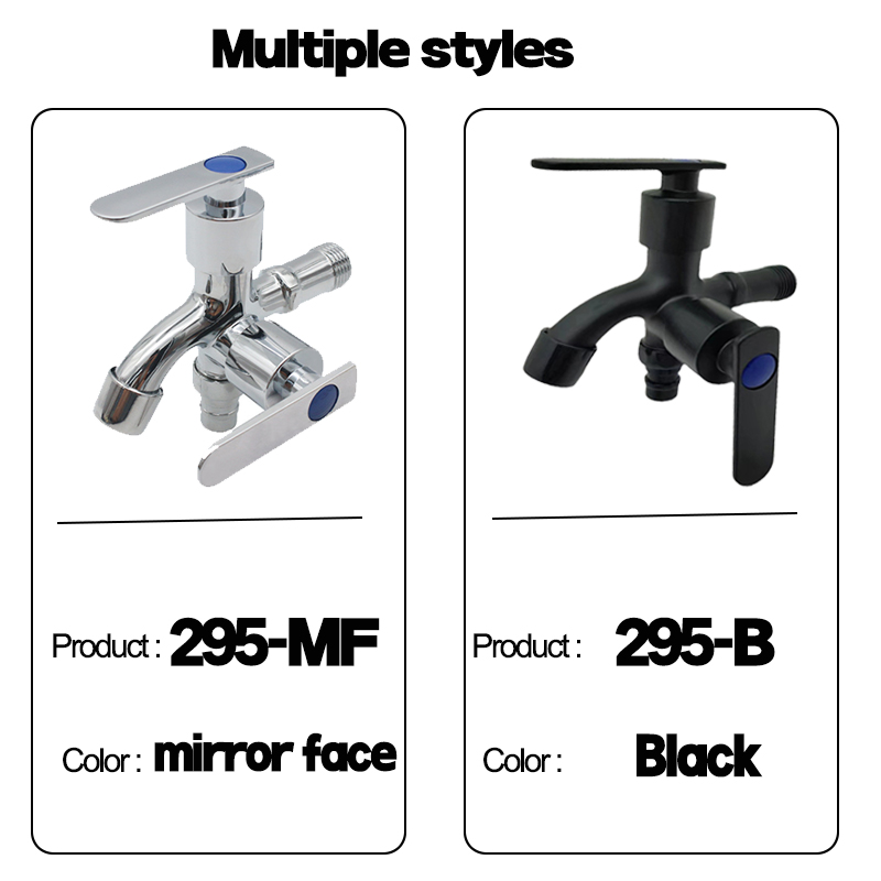 Stainless steel two way tap Double outlet faucet 双开水龙头 | Shopee Malaysia