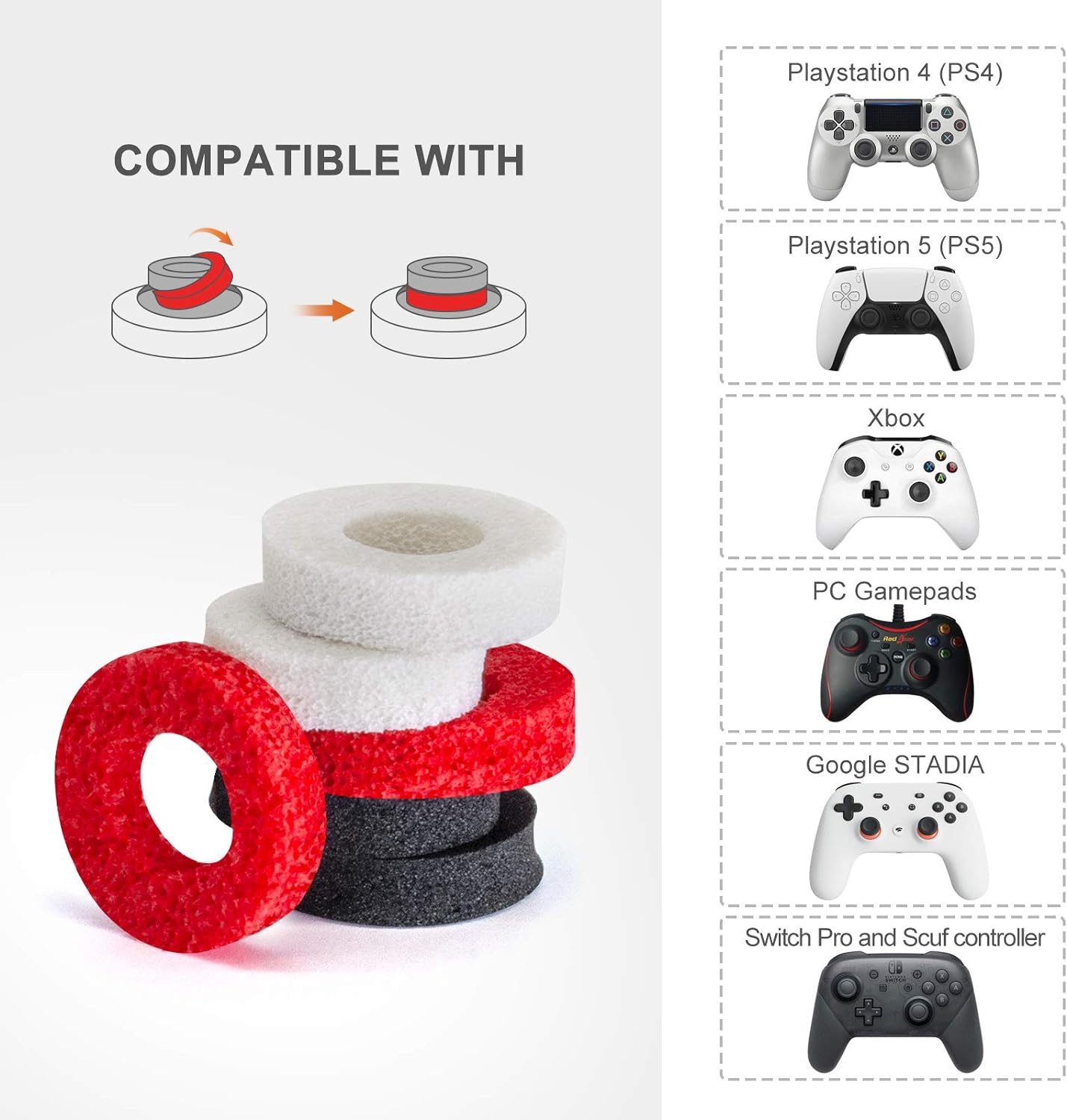 Precision Rings AIM Assist Motion Control Accessories For PlayStation 5 ...
