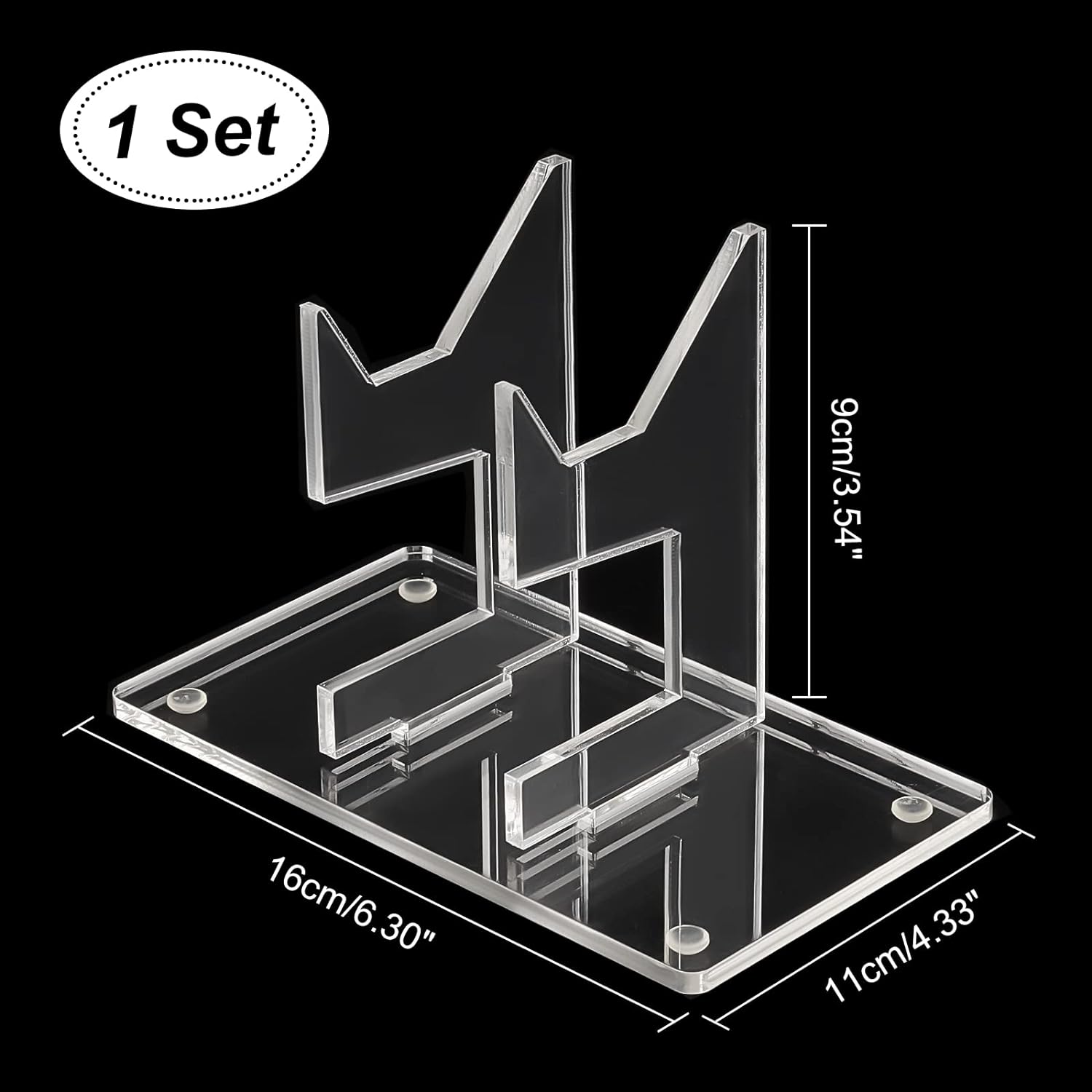 Universal Dual Controller Holder, Transparent Acrylic Game Controller ...