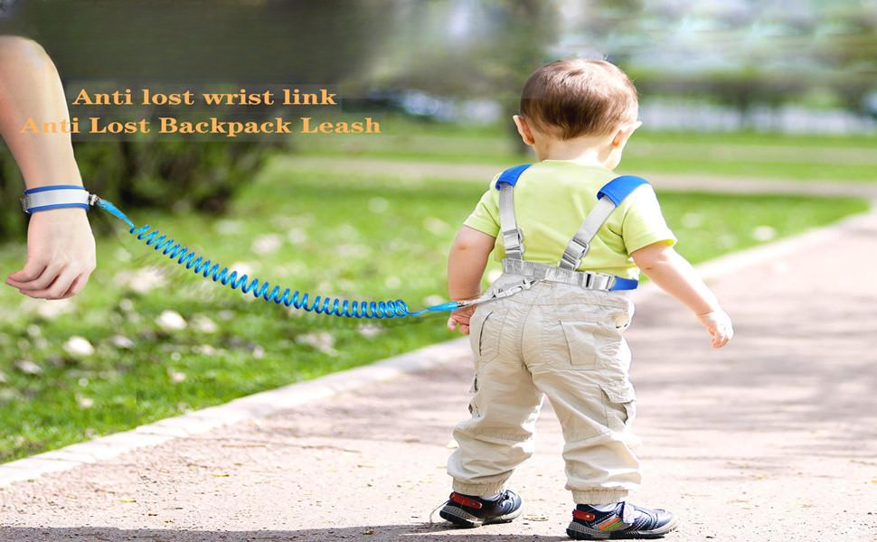 2 in 1 Toddler Leash - Anti Lost Wrist Link for Toddlers - Toddler ...