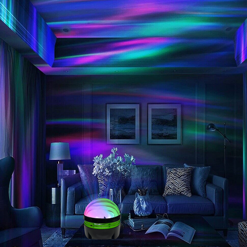 Northern Lights LED Projector Rotating Disco Light + Remote Control USB ...