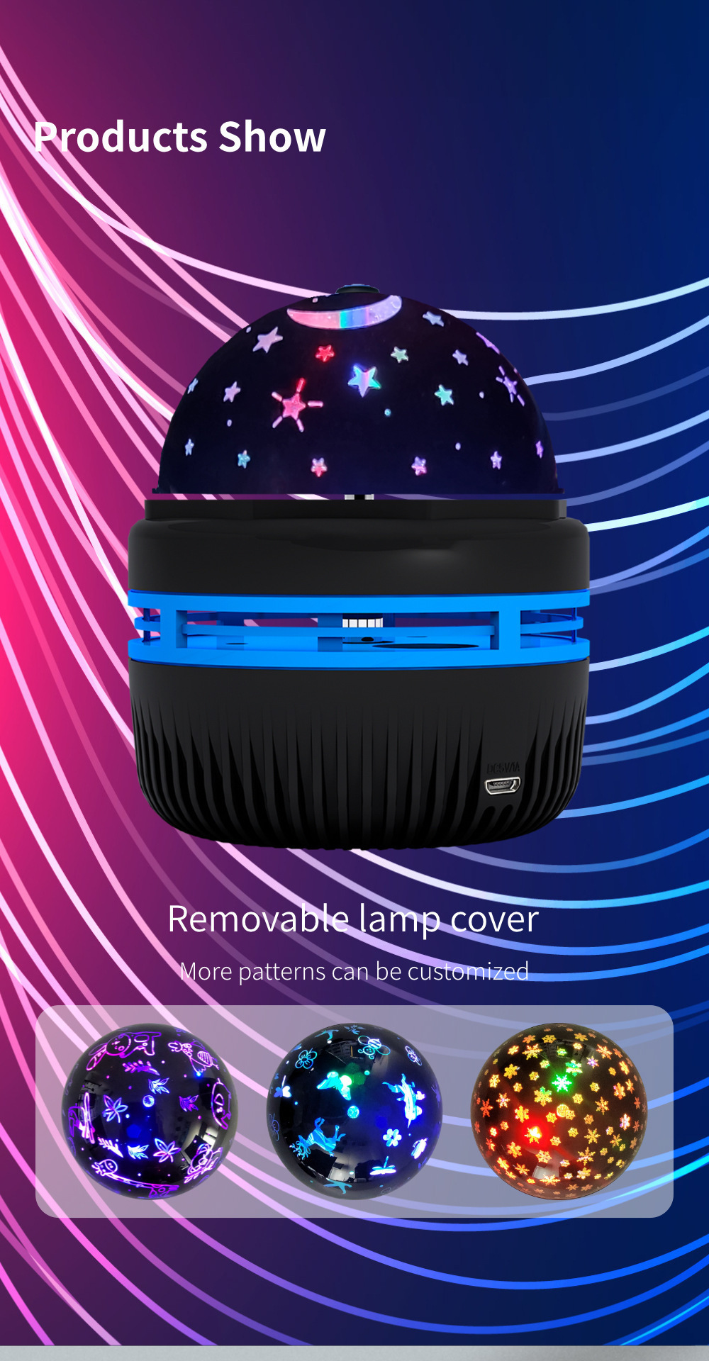 Northern Lights LED Projector Rotating Disco Light + Remote Control USB ...