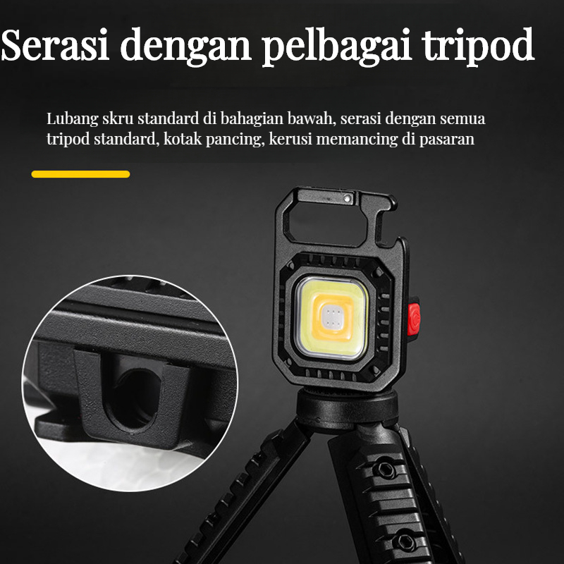 New keychain light Type-C rechargeable multi-function portable camping ...
