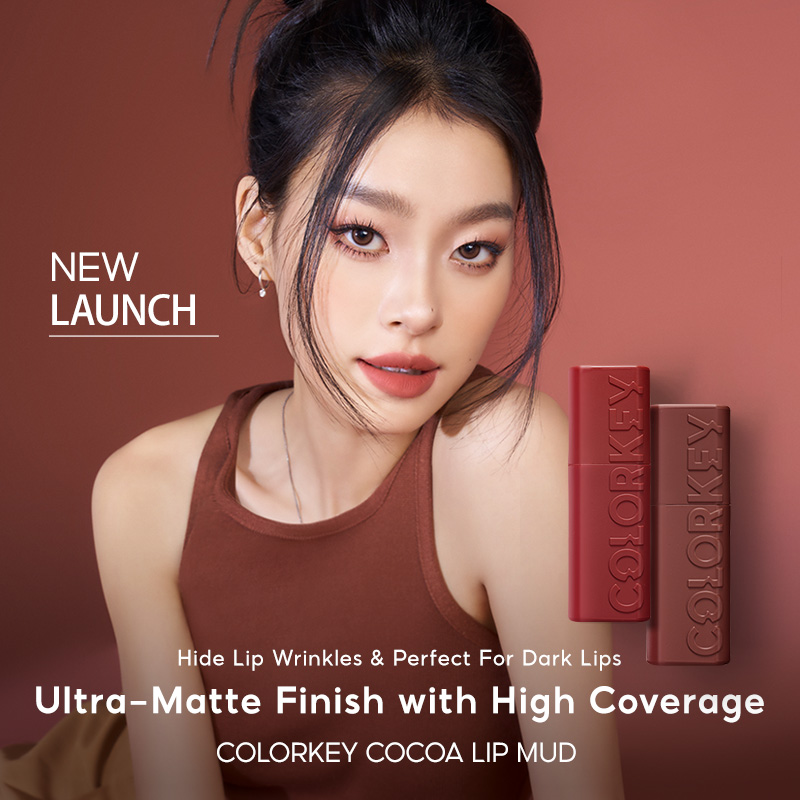 Colorkey Cocoa Matte Lip Mud Matte Lip Glaze Lipstick 3g 可可粉雾唇泥 ...