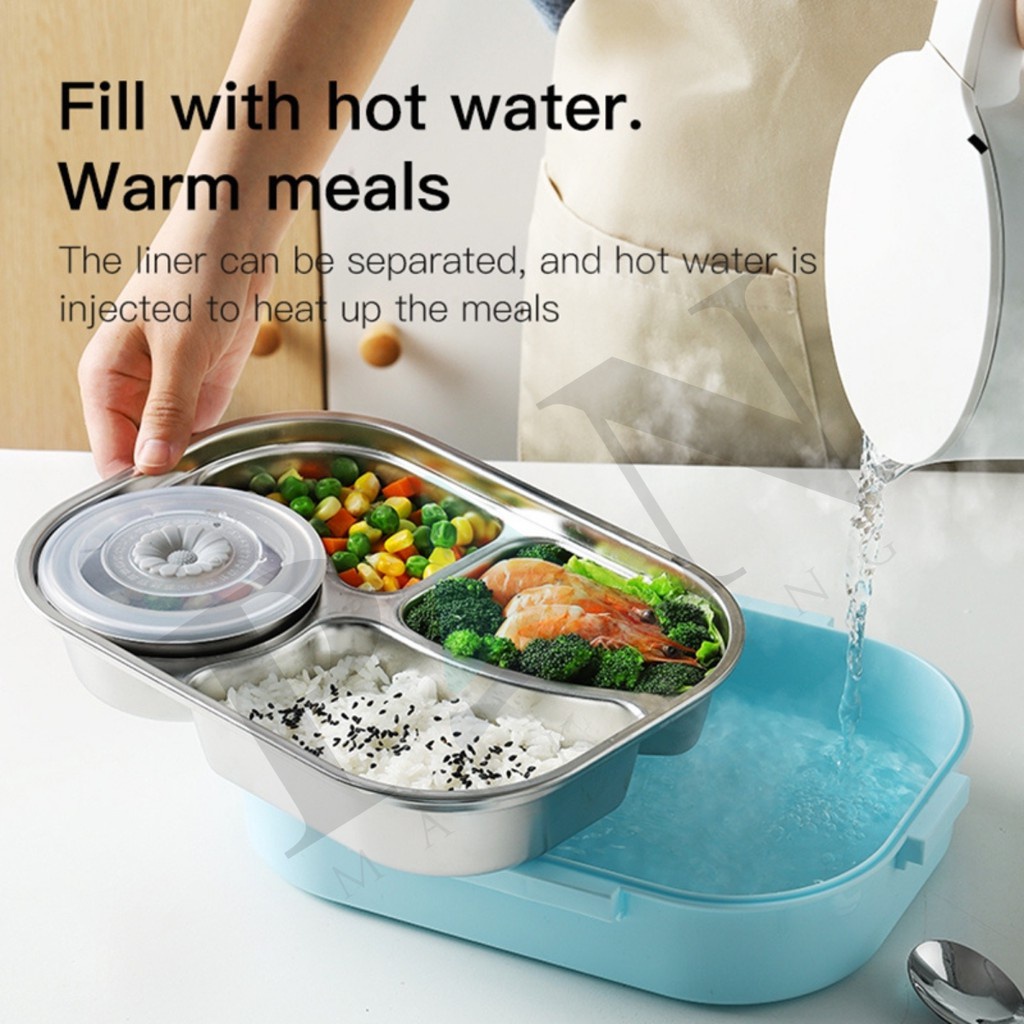 Large capacity 1500ml 304 Stainless Steel Bento Lunch Box Keep Warm ...