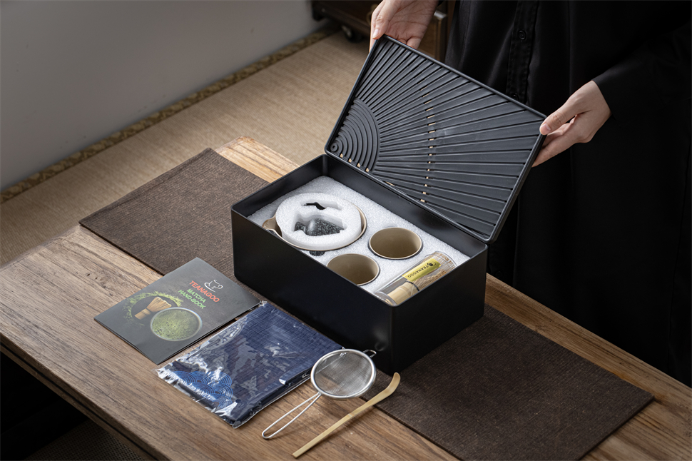 TEANAGOO Matcha Kit + 2 Cups with Storage box, 12 Pcs Travel Matcha Tea ...