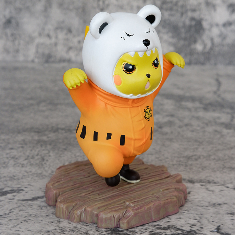 14.5cm One Piece Bepo Pikachu Action Figure Toys Figuras Anime Gk ...