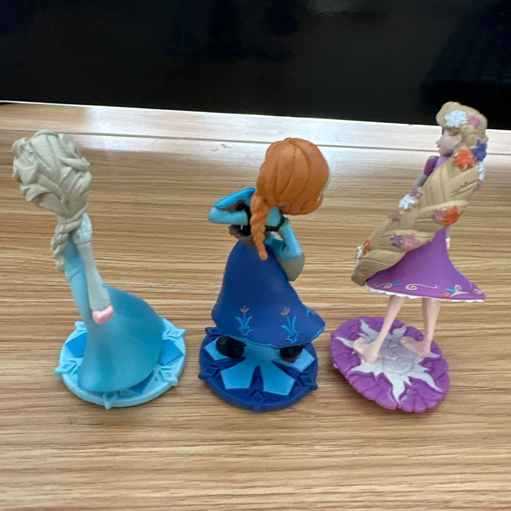 10cm Frozen The Snow Queen Princess Anna Elsa Action Figure Kristoff ...
