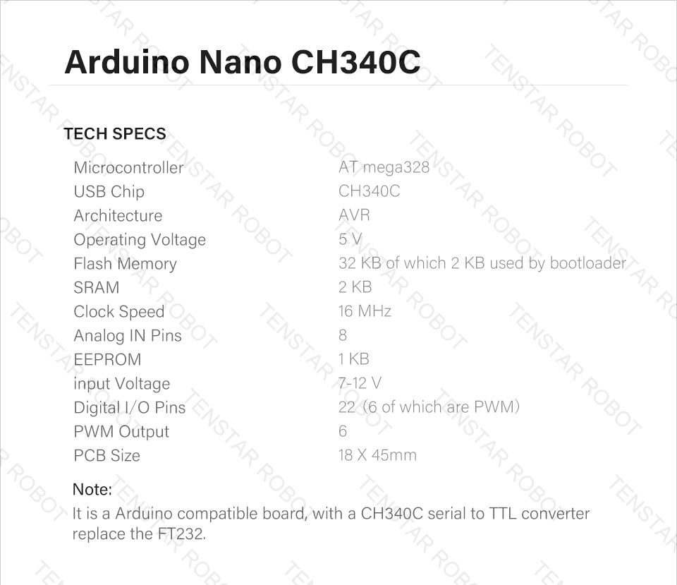 Nano 3.0 Controller With The Bootloader Mini Type-C Micro USB ...