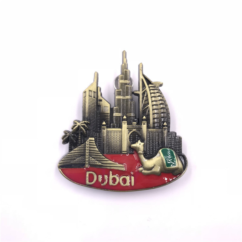 World Souvenirs Refrigerator Sticker Magnetic Dubai America Austria ...