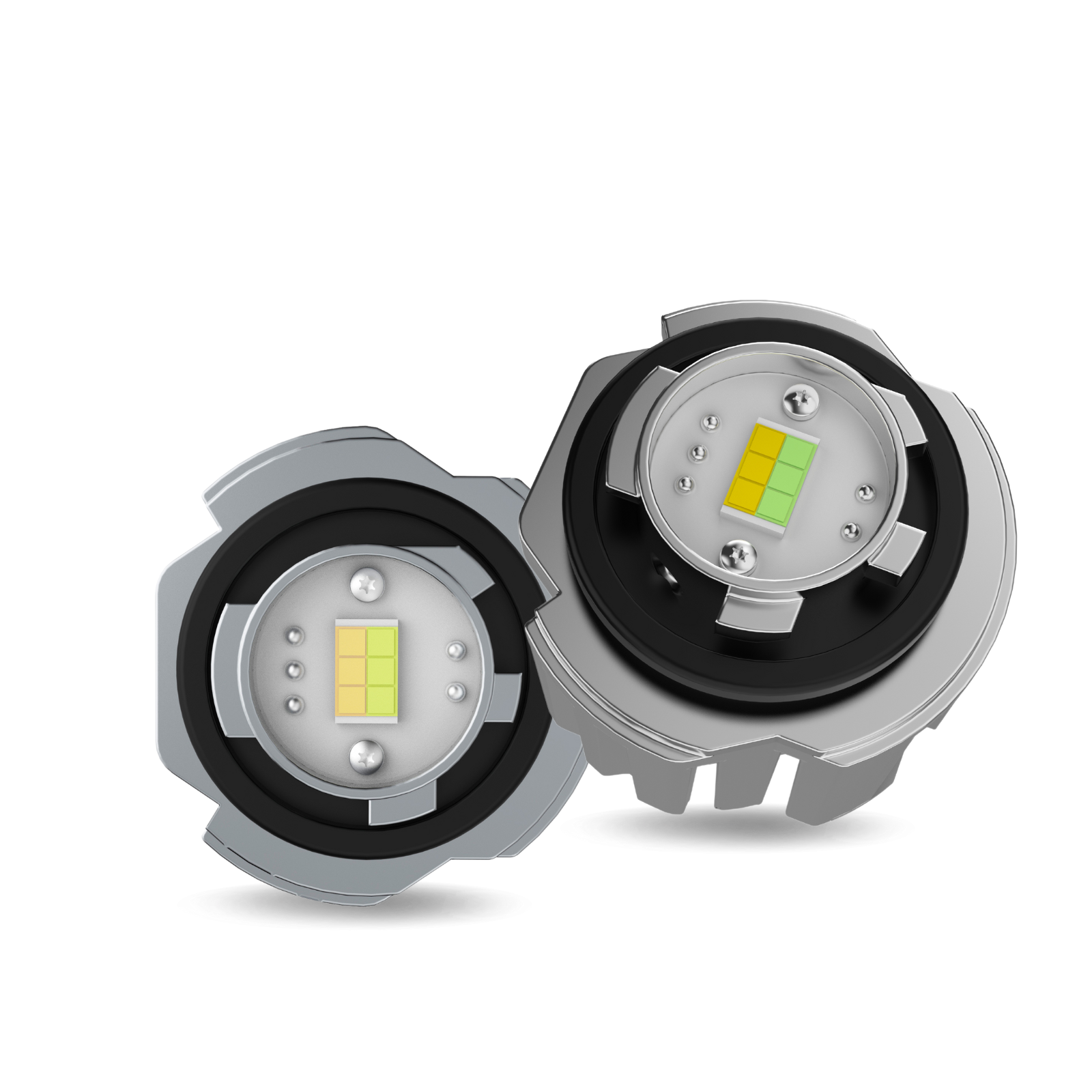 2PCS Dual Color L1B Car LED Fog Lights White Yellow For TOYOTA Hilux ...