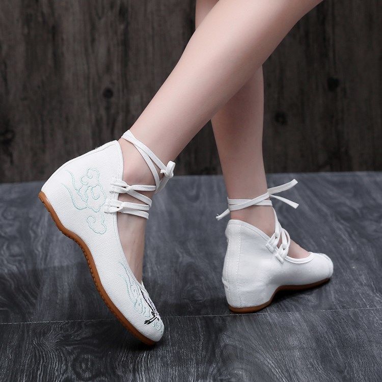 Hanfu Shoes Embroidered Shoes Women Chinese Style Embroidered Cloth ...