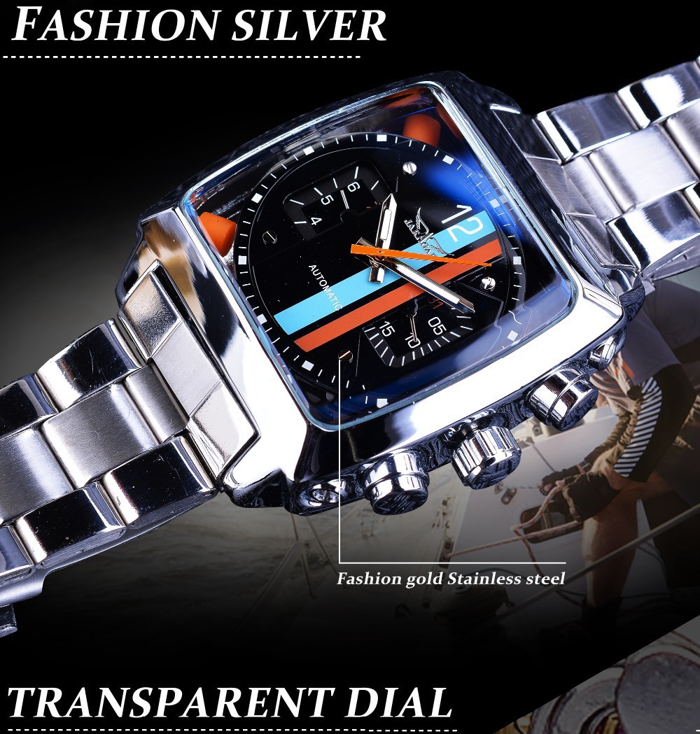 Original JARAGAR Automatic Watch Men's Fashion Luxury Calendar Watch ...