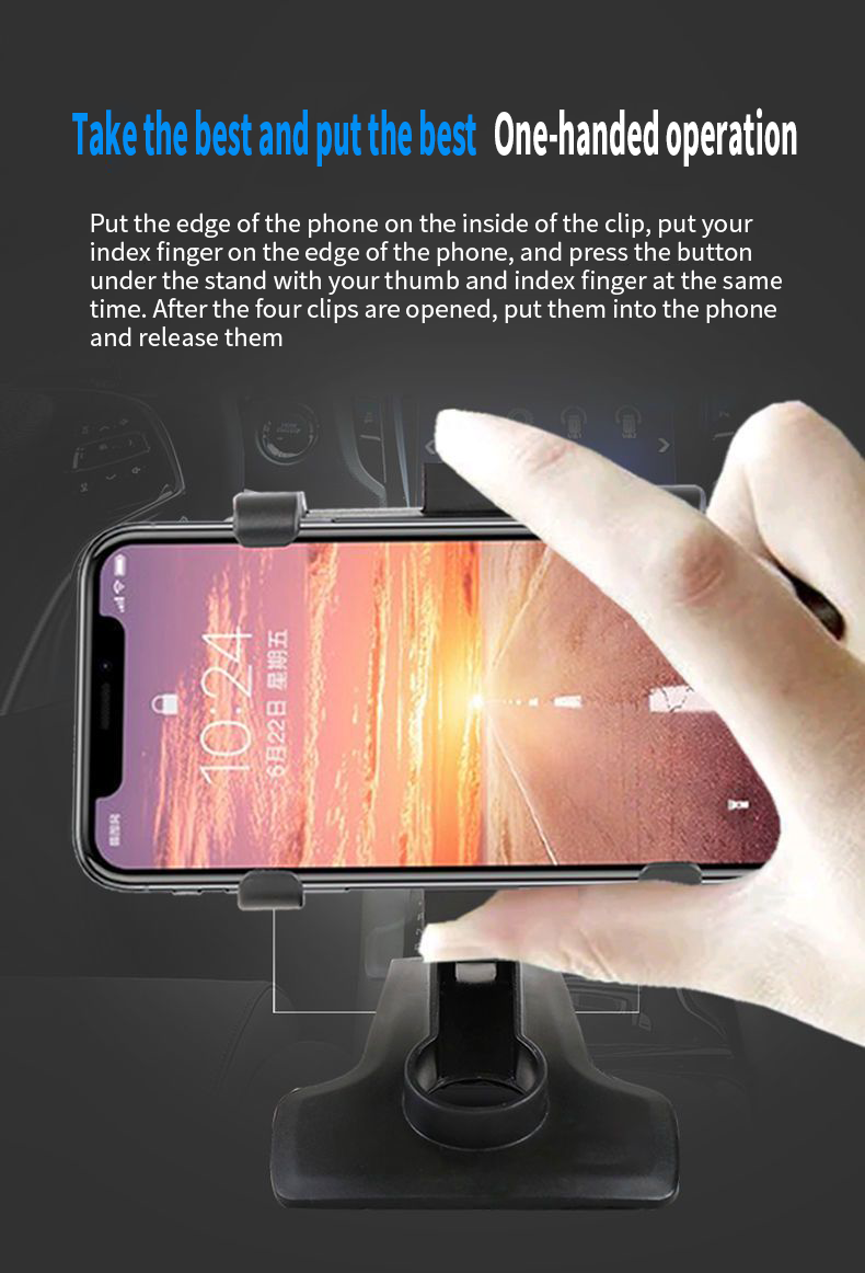 360º Car Phone Holder Mobile Dashboard Holder Pemegang Telefon Mudah ...