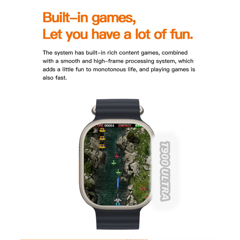 Local seller T900 Ultra Smart Watch Series Ultra Bluetooth Call IP67 Waterproof 49mm Game VS ...