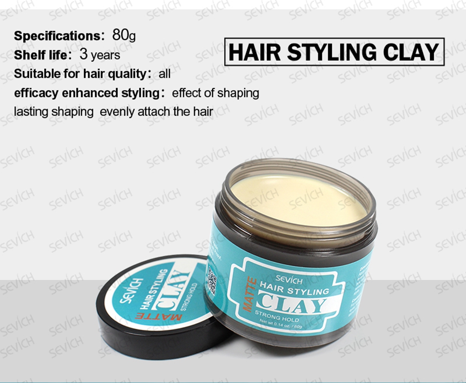 SEVICH Hair Styling Clay Matte Strong Hold Hair Wax (80g) | Shopee Malaysia