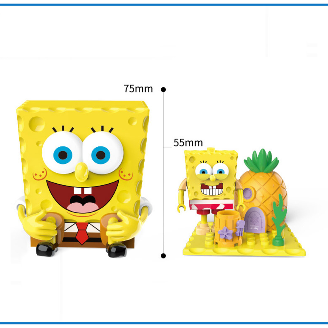 Miniso x SpongeBob SquarePants Product Blind Box Fun Building Blocks ...