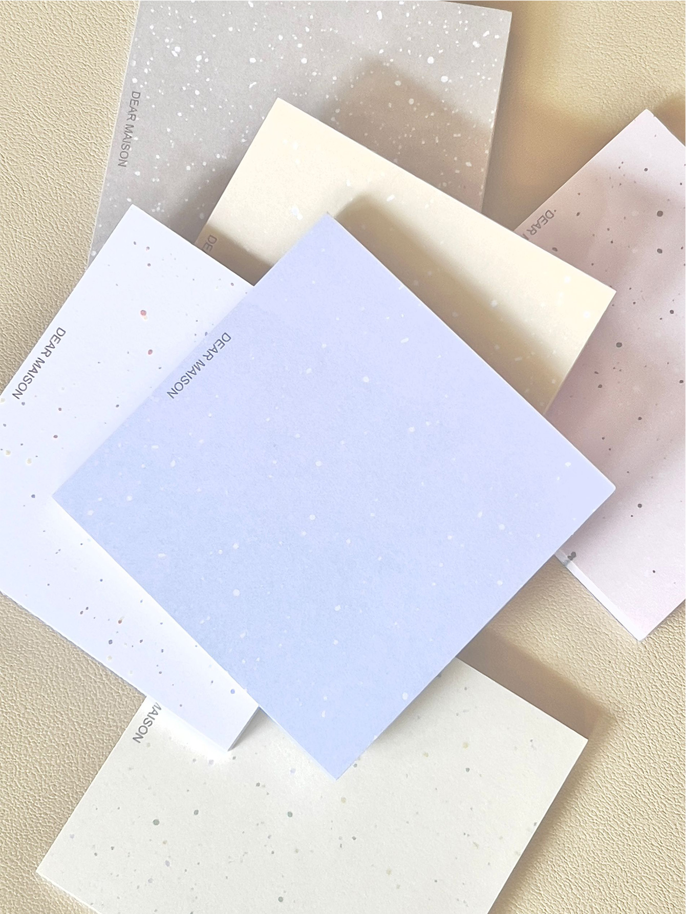 Ohaya 丨 ins Splash Ink Notepad 丨 6 Colors X 50 Sheets Learning Memo ...