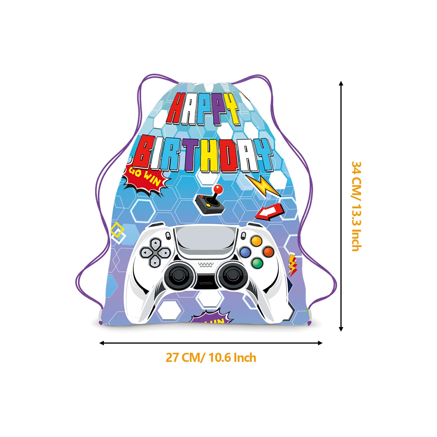 1pcs Video Game Gamepad Theme Backpack Game On Party Non-woven ...