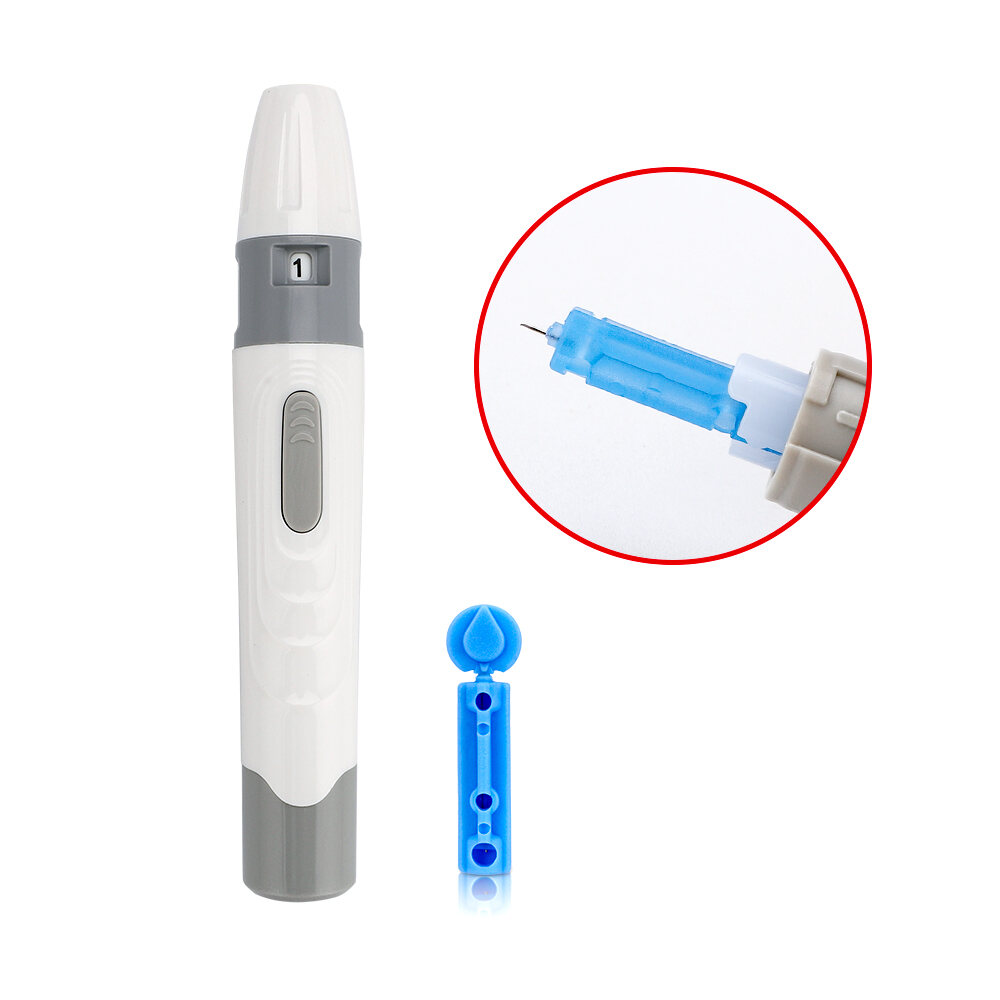 Lancing Device Blood Collection Pen + Lancet Diabetes Monitor Suger ...