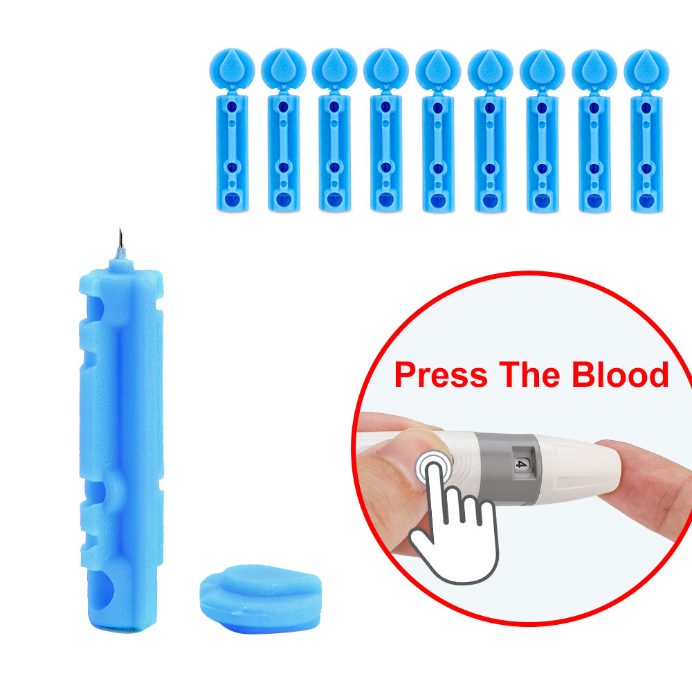 Lancing Device Blood Collection Pen + Lancet Diabetes Monitor Suger ...