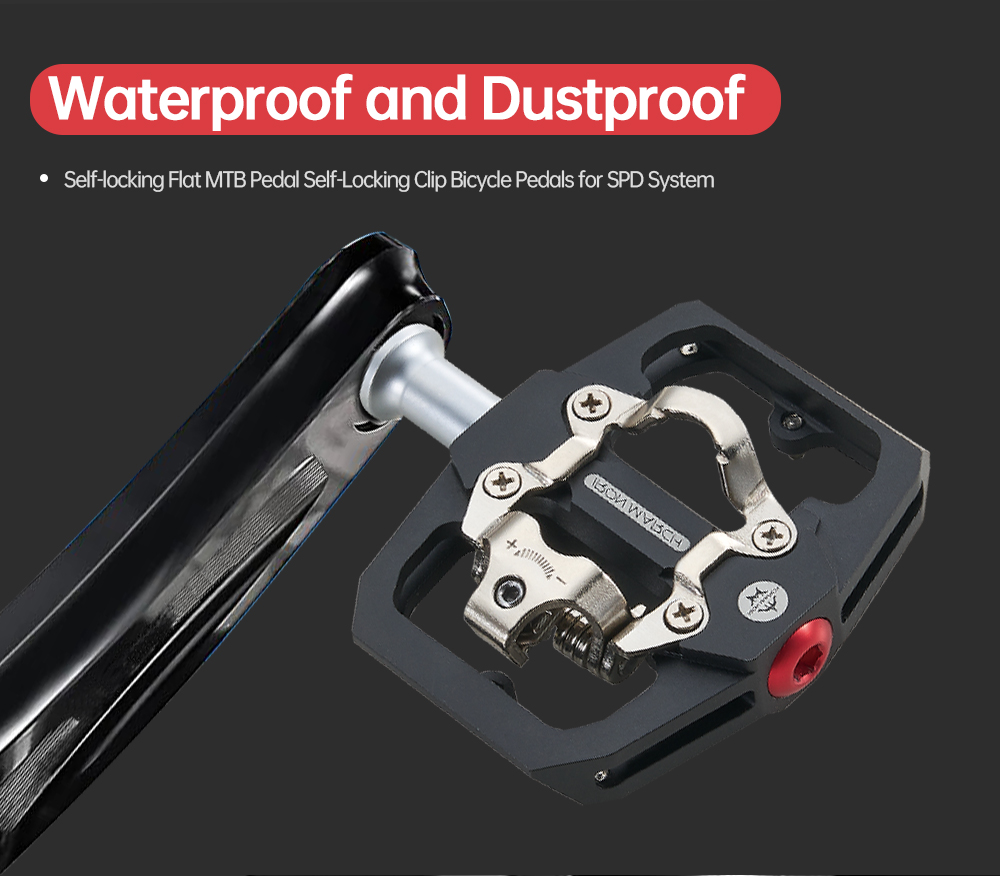 IRON MARCH Cycling MTB Road Bike Self-locking Pedals 3 Bearings SPD ...
