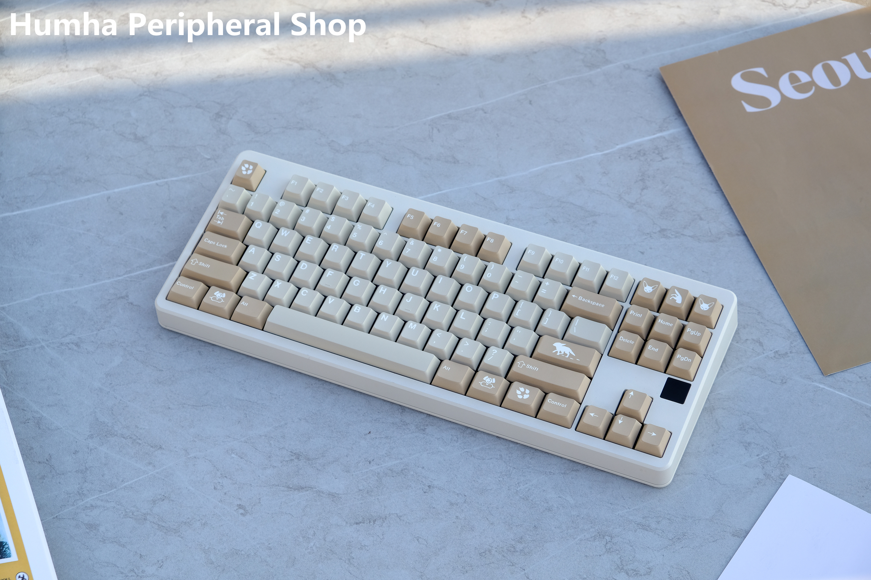 Humha Silent Desert keycap PBT material Dye-Sublimation Cherry profile ...