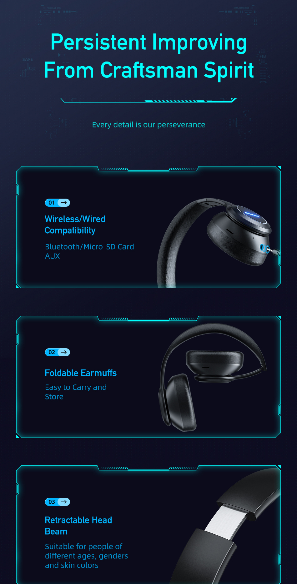 Awei A200BL Bluetooth Headphone Wireless Headphone Gaming Low Latency ...