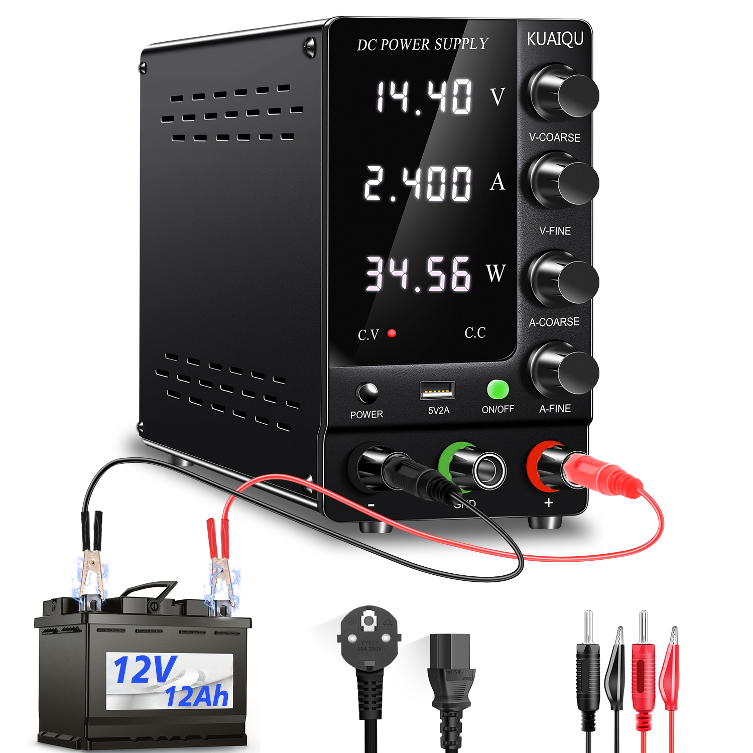 【Reday stock 】KUAIQU DC Power Supply For cellphone repair DC Power ...