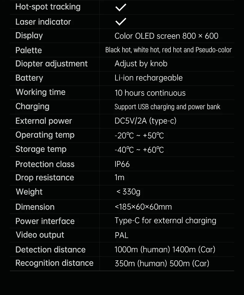 DALI Thermal Imager For Outdoor Observation S243 Pro S252 Infrared ...