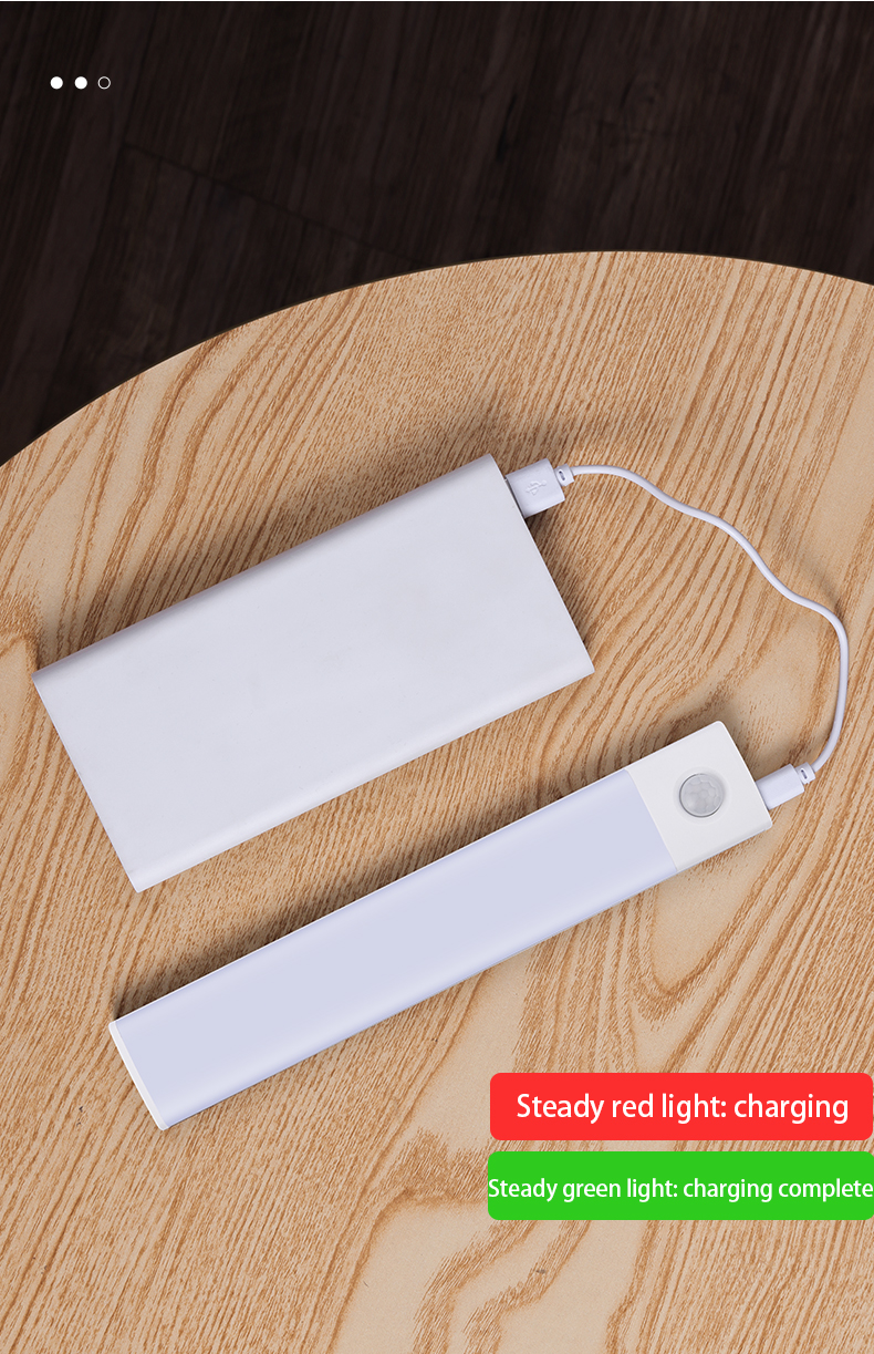 Smart Motion Sensor Light Tri-Colour Wireless Led Night Light Usb Type ...