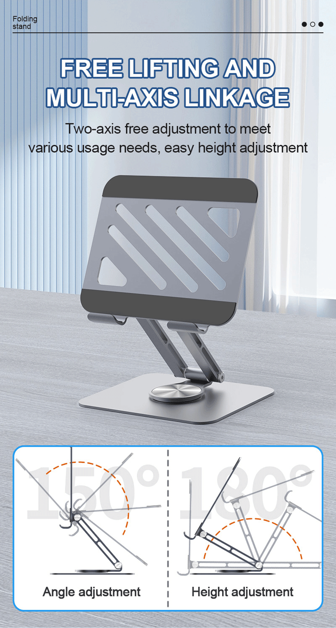 Tablet PC bracket P9 aluminum alloy bracket hollow design, multiple ...