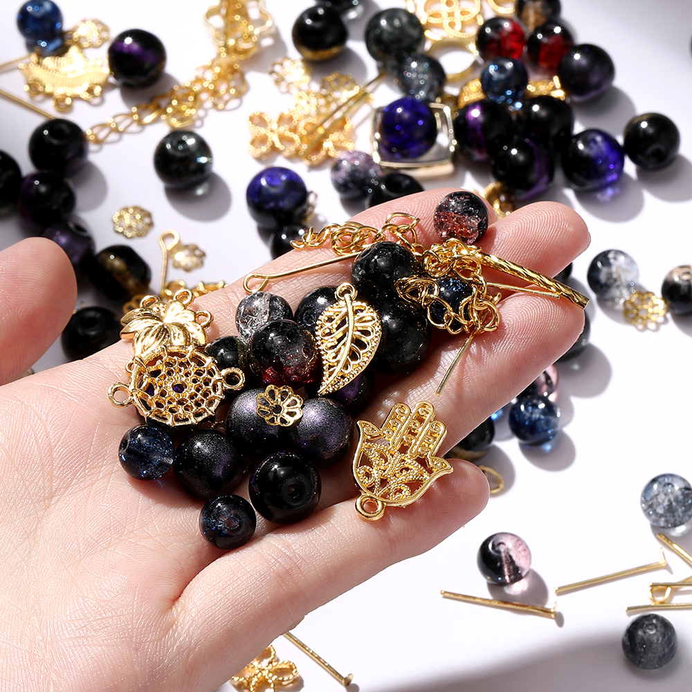 St.kunkka 30g/50g Bracelet Making Mixed Glass Beads Acrylic Loose Beads ...
