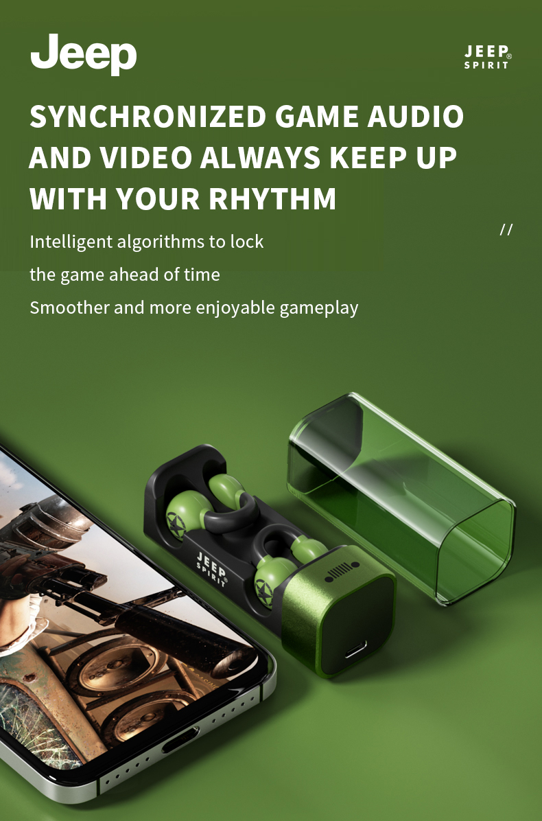 Jeep EC002 Ear-clip Wireless Bluetooth Earphone HIFI Sound Touch ...