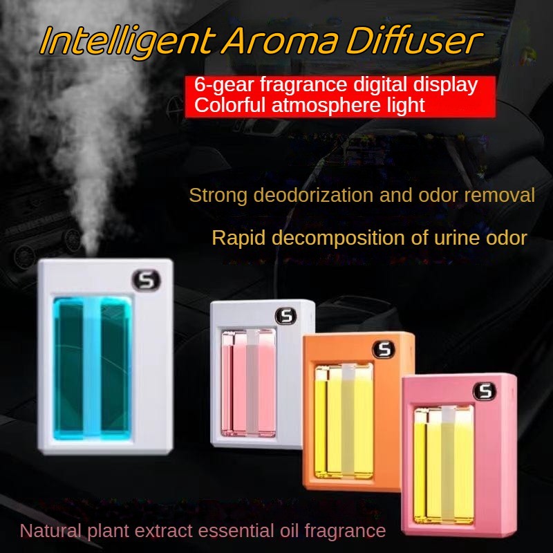 Digital Display Aromatherapy Diffuser Rechargeable Air freshener air ...