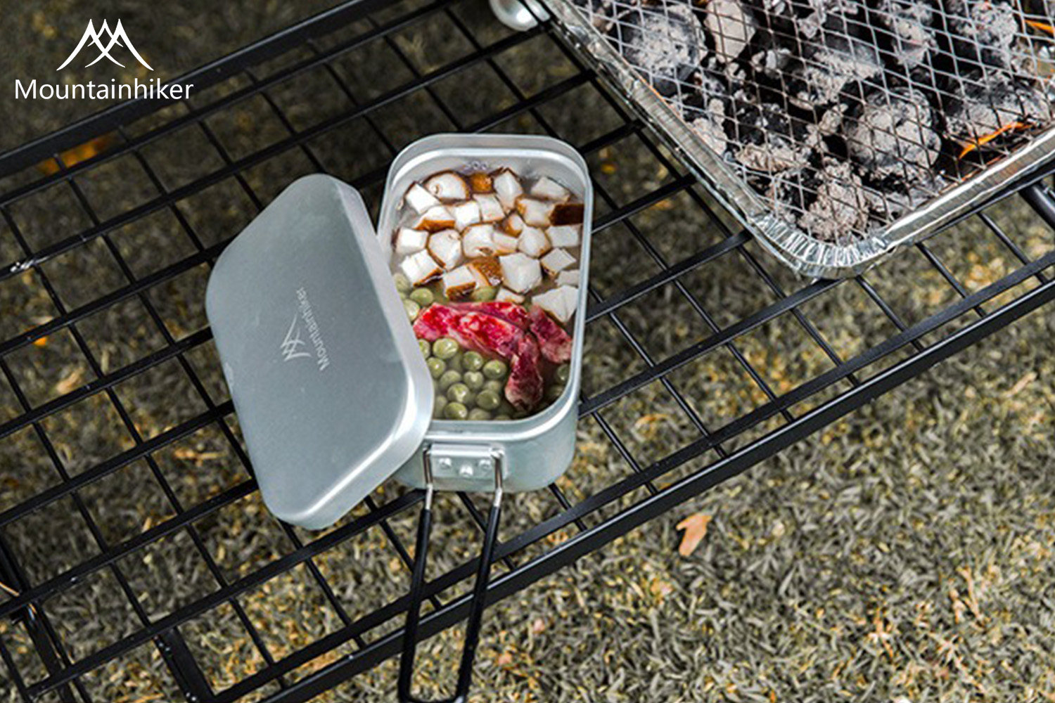 ⚡️Ready stock⚡️ MOUNTAINHIKER Aluminium Cooking Container Pot Mestin ...