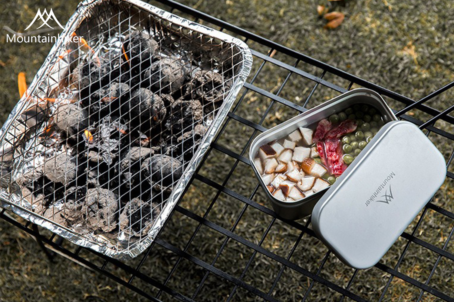⚡️Ready stock⚡️ MOUNTAINHIKER Aluminium Cooking Container Pot Mestin ...