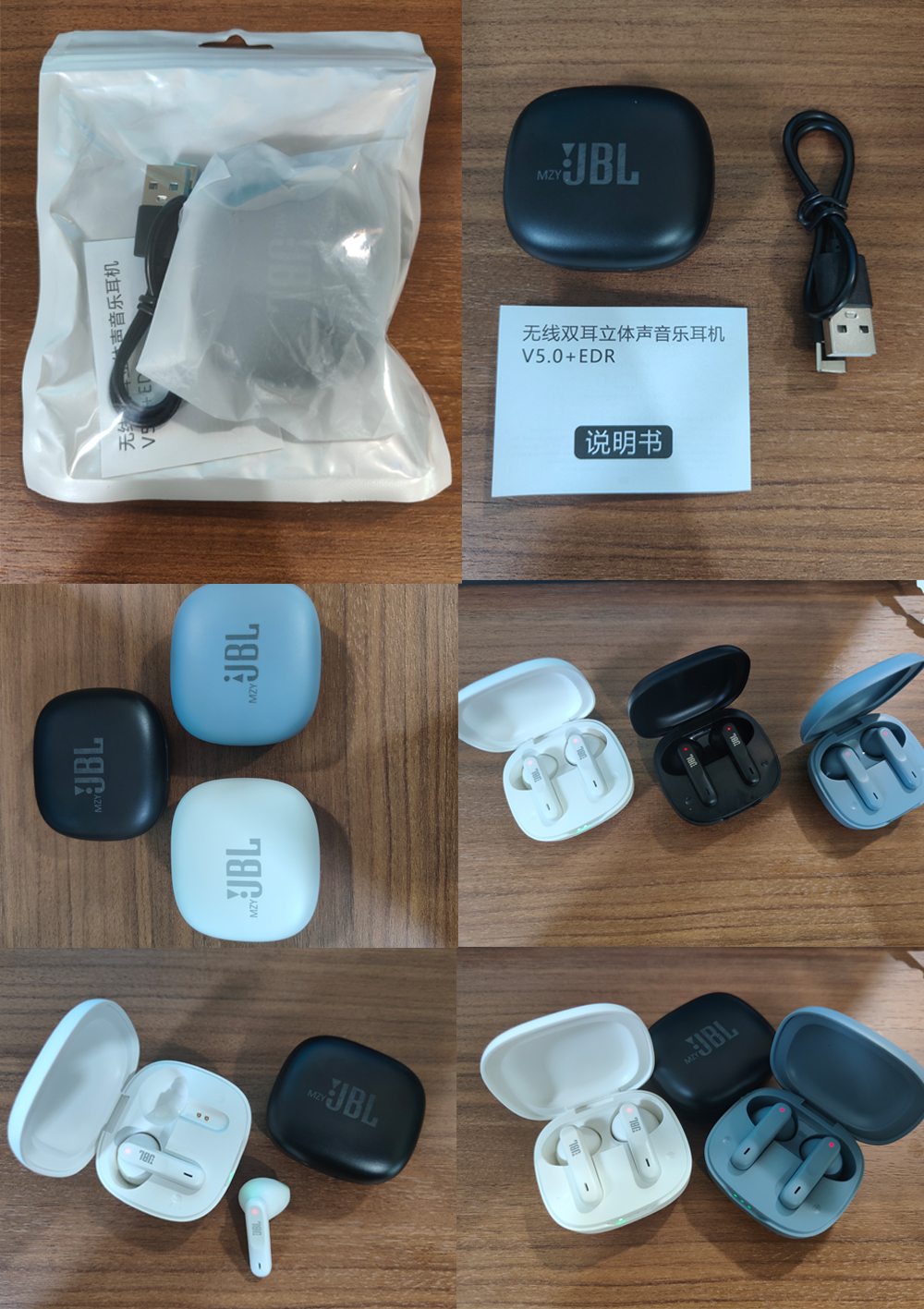 mzyJBL Mini Bluetooth Headphones Wave300 True Wireless Earphones With ...