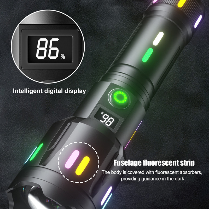 White laser light torch light super bright flashlight 100000 lumens ...