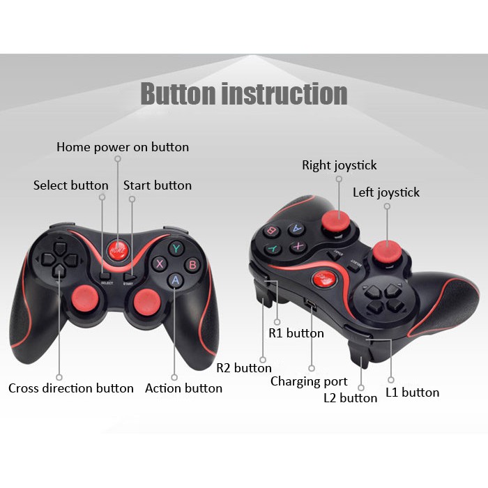 【Malaysia Spot Sale】X3 Wireless Controller Gamepad Gaming Controller ...