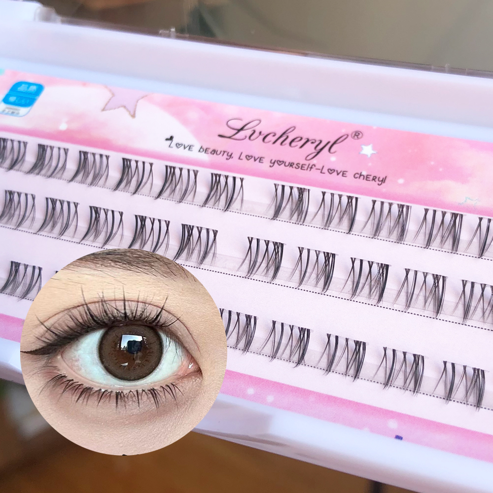 Lvcheryl Under Lashes Natural Lower Eyelashes Extension Bottom Handmade ...