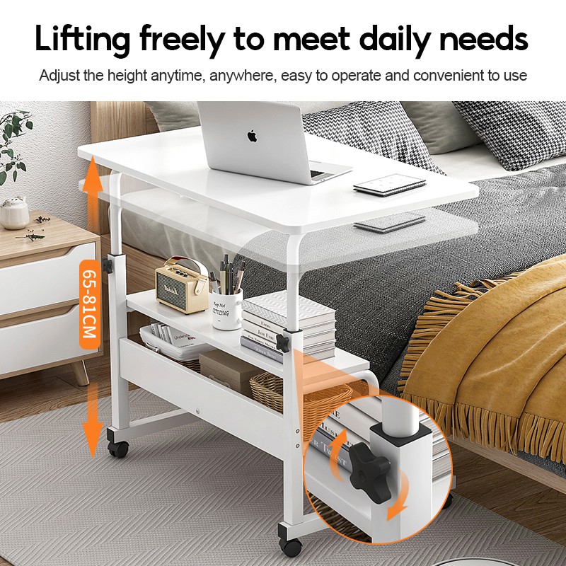 (L80/60)cm Multifunctional Adjustable Bedside Laptop Table Sofa Side ...
