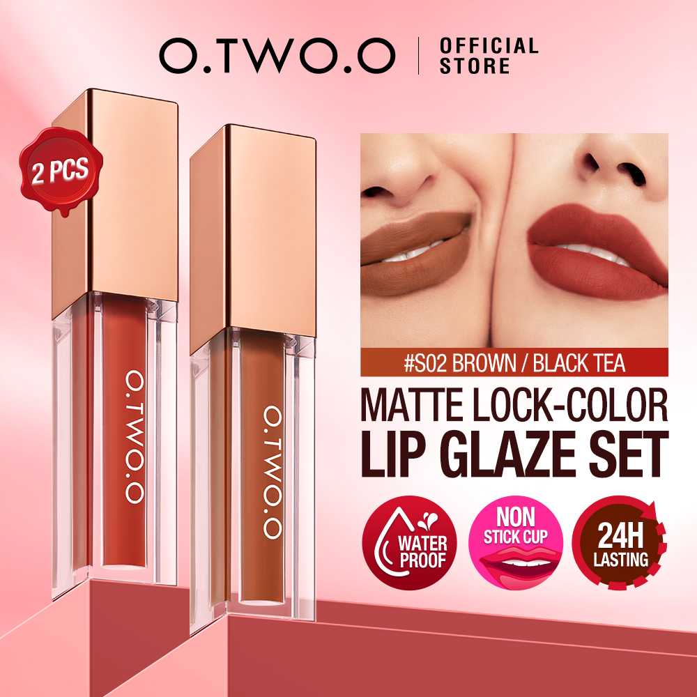 O.TWO.O 2pcs Lipstick Makeup Mini Set Lipmatte 3 Colors | Shopee Malaysia