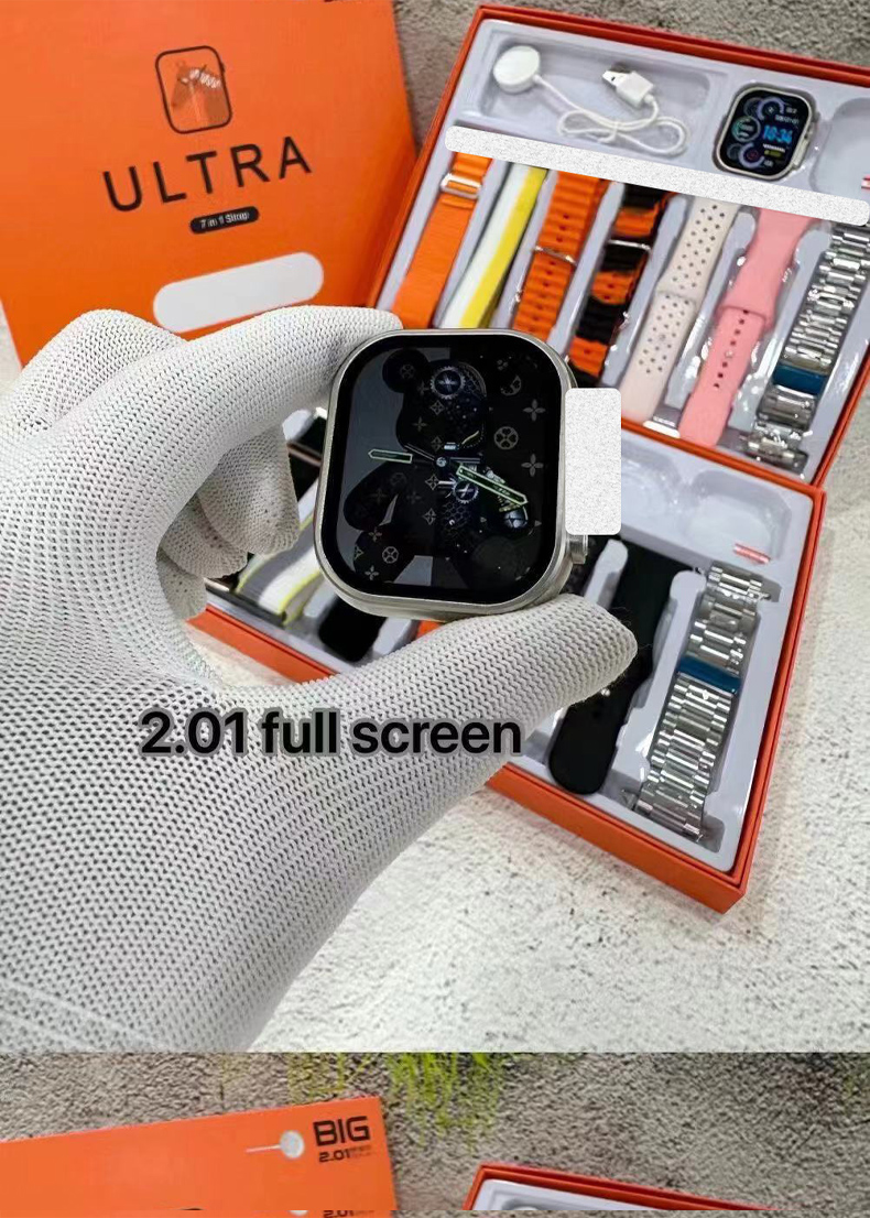Smart Watch Ultra 7 in 1 Strap Ultra 9 49mm Bluetooth Watch | Shopee ...