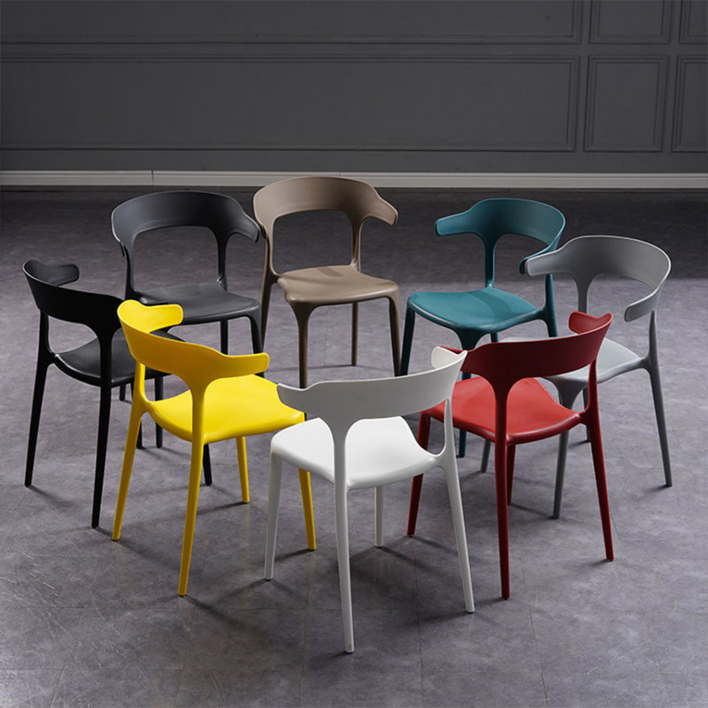 【Ready Stock】Nordic Plastic Chair Kerusi Makan Pemasangan Percuma ...