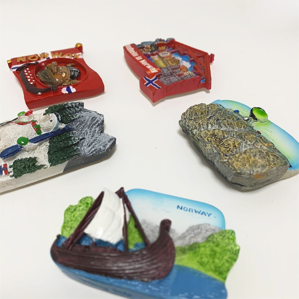 Norway Country Fridge Magnets 3d Resin Norway Tourist Souvenir For Home ...