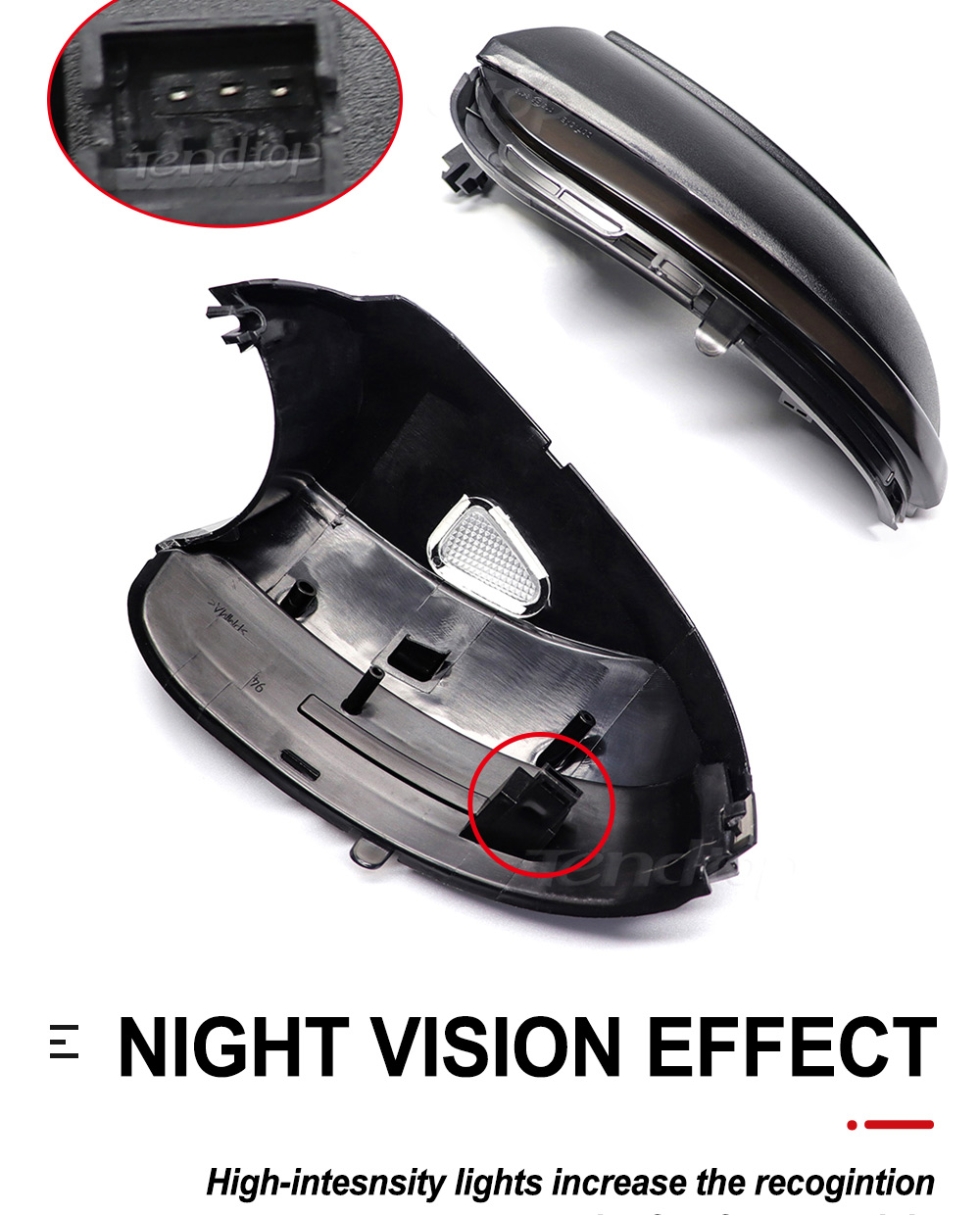 2PCS LED Dynamic Turn Signal Light Dynamic Blinker Flashing Light For ...