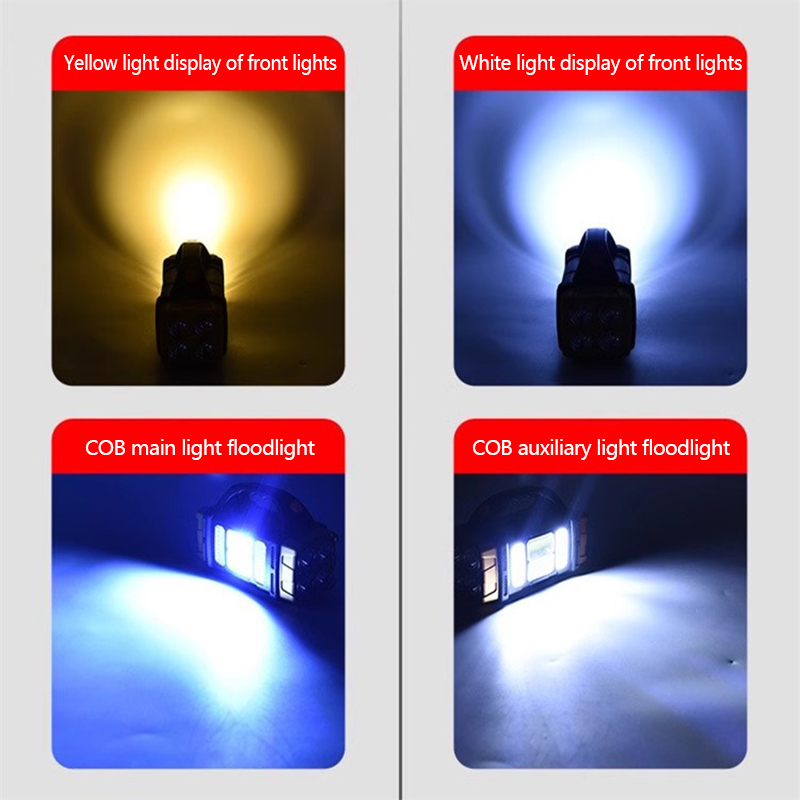 {cod} COB Solar Emergency Flashlight USB Rechargeable Camping Outdoor ...