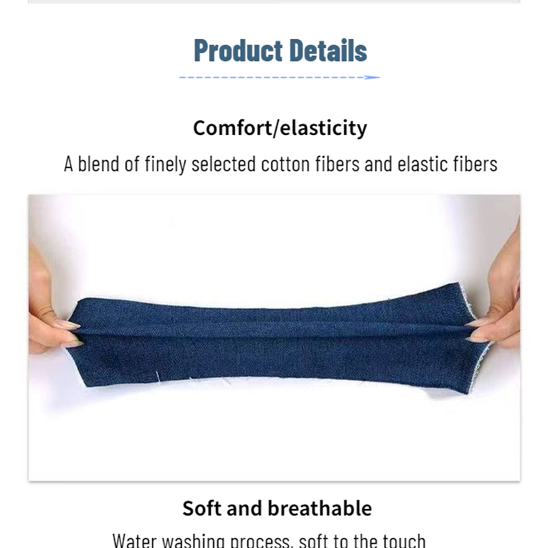 [1 Meter price] Cotton Washed Stretch Denim Fabric DIY Handmade /Jeans ...