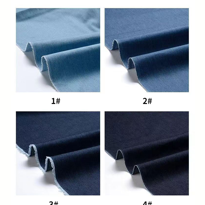 [1 Meter price] Cotton Washed Stretch Denim Fabric DIY Handmade /Jeans ...
